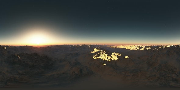 Aerial VR 360 Panorama of Mountains, Motion Graphics | VideoHive