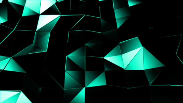 Triangle Polygons Loop Background, Motion Graphics | VideoHive