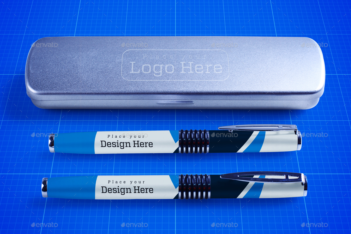 Pen Box Mockup V.9, Graphics | GraphicRiver
