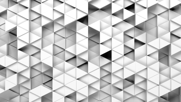 White Triangles Background Random Loop, Motion Graphics | VideoHive