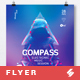 Compass - Progressive Party Flyer / Poster Template A3, Print Templates
