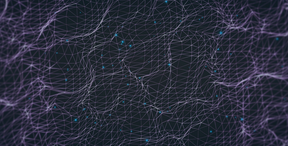 Distorted Plexus With Particles, Motion Graphics | VideoHive