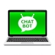 Chat Bot App on Laptop Screen, Vectors | GraphicRiver