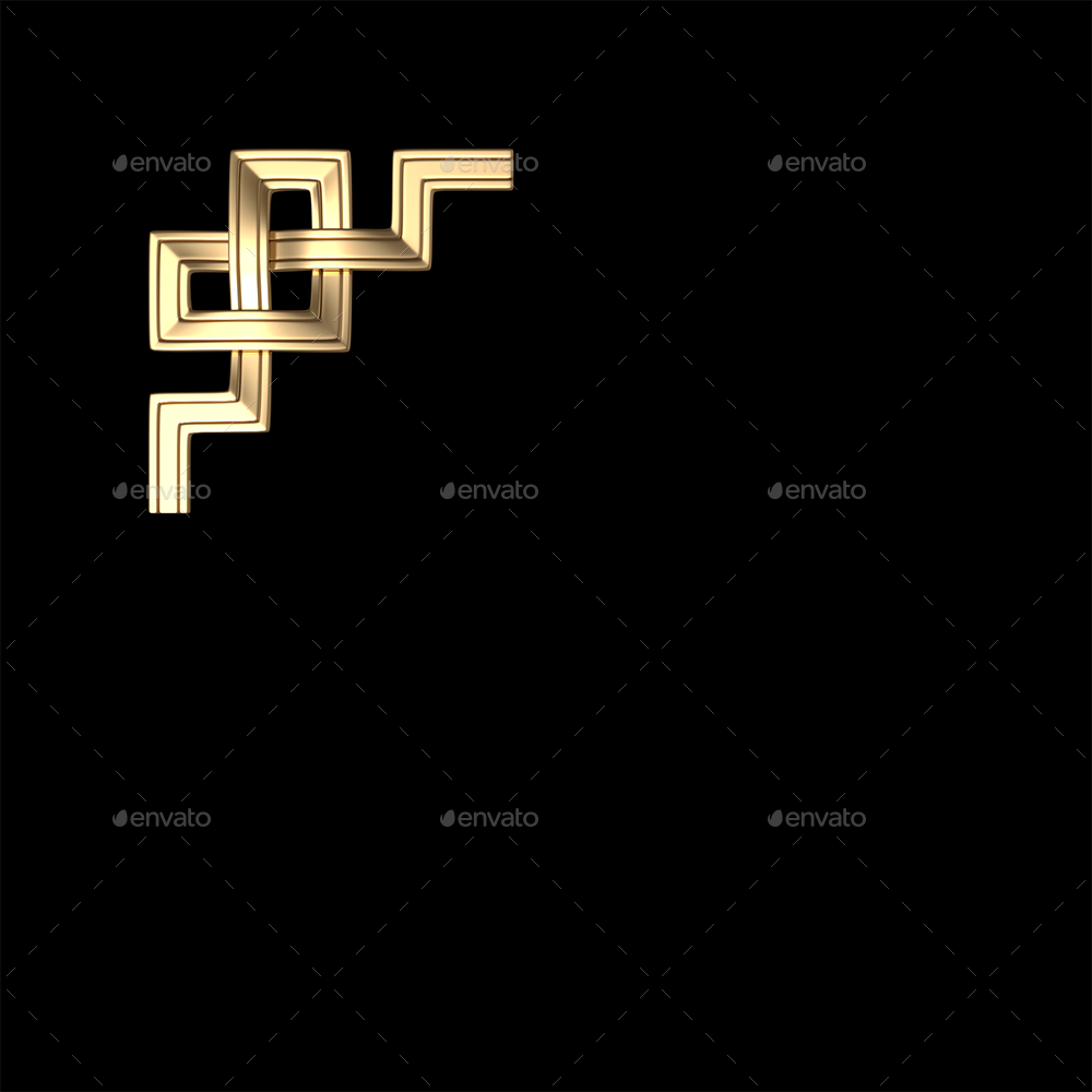 Asian Corner Pattern PNG Set, Graphics | GraphicRiver