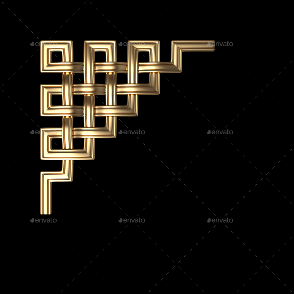 Asian Corner Pattern PNG Set, Graphics | GraphicRiver