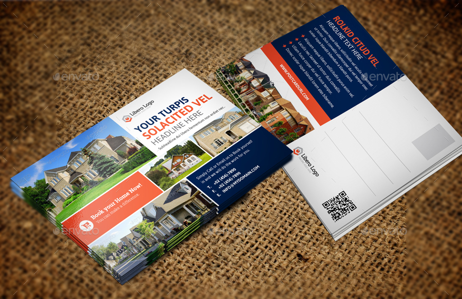 Postcard Design Template v1, Print Templates | GraphicRiver