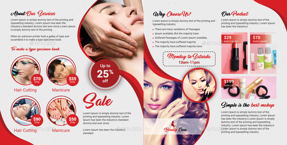 Beauty Brochure, Print Templates | GraphicRiver