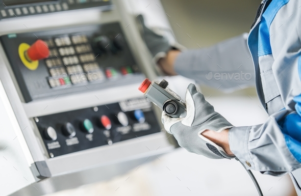 CNC Lathe Control Panel Stock Photo by duallogic | PhotoDune