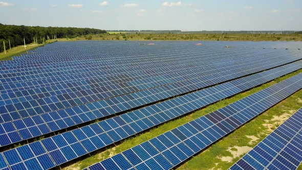 Field Of Solar Panels, Stock Footage | VideoHive