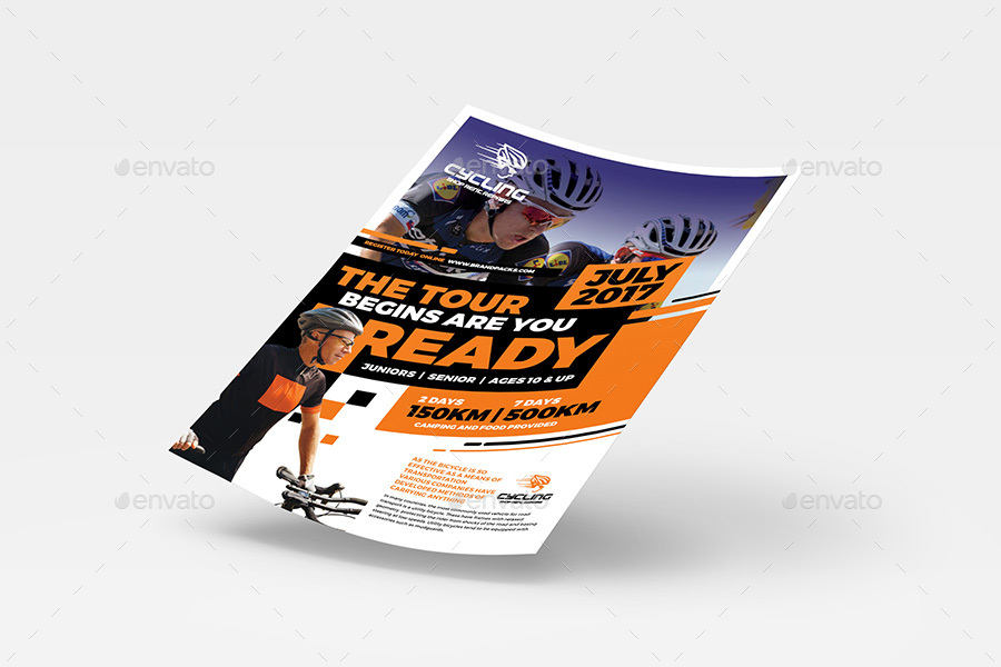 Cycling Race Poster Template, Print Templates | GraphicRiver