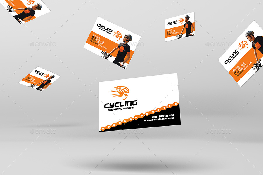 Cycling Shop Business Card Template, Print Templates | GraphicRiver