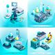 Laboratory Equipment Isometric Design Concept, Vectors | GraphicRiver