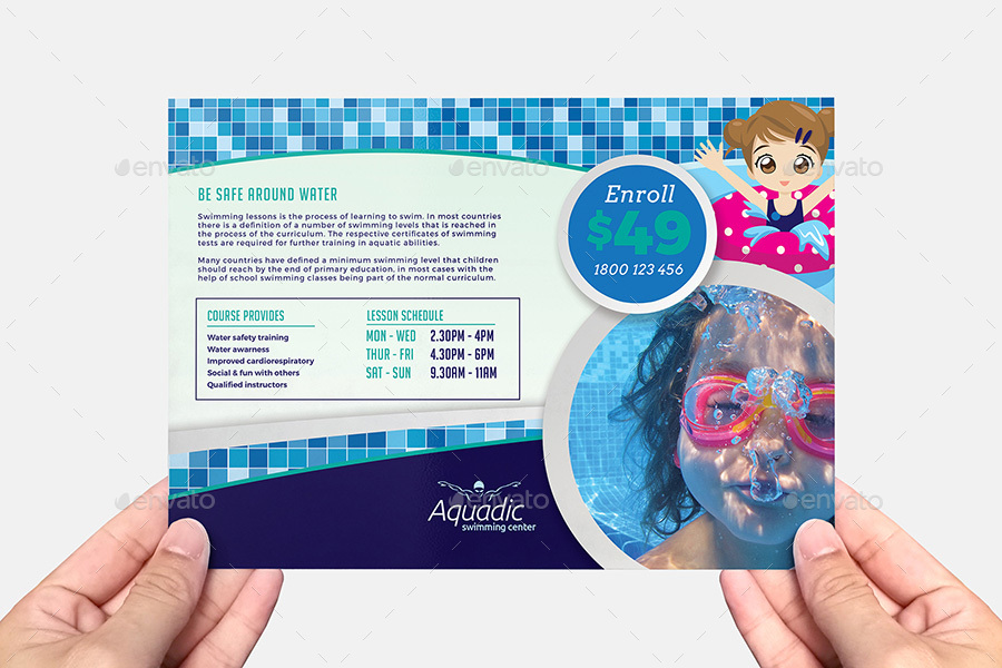 Swimming Pool Templates Pack, Print Templates | GraphicRiver