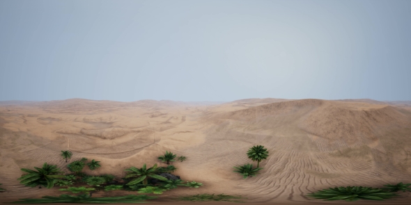 VR 360 Camera Moving Above Desert, Motion Graphics | VideoHive