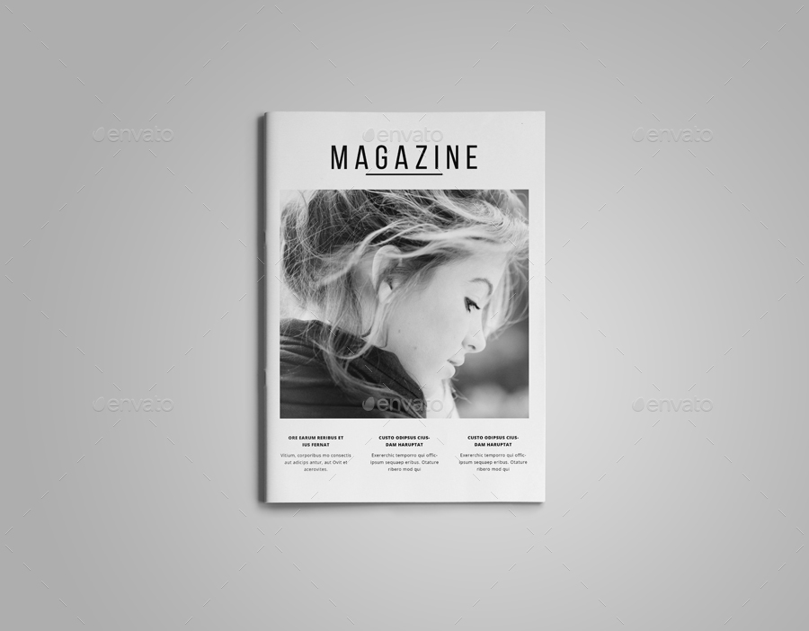 Simple & Clean Magazine Template VII, Print Templates | GraphicRiver