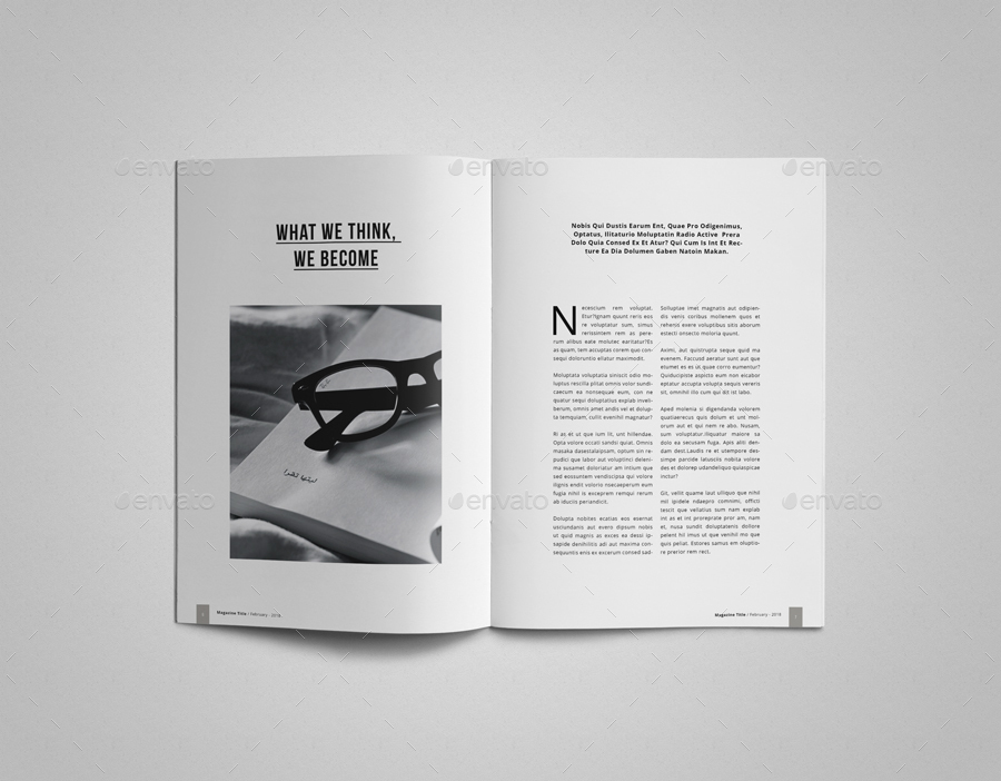 Simple & Clean Magazine Template VII, Print Templates | GraphicRiver