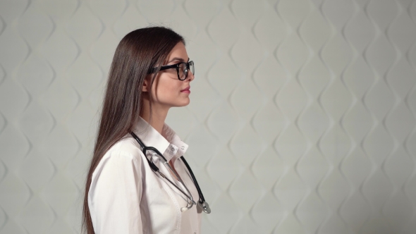 Medical Student with Stethoscope, Stock Footage | VideoHive