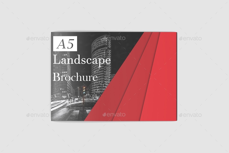 A5 Landscape Brochure Mockup, Graphics | GraphicRiver