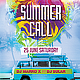 Summer Call Party Flyer, Print Templates | GraphicRiver