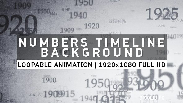 Numbers Timeline Background 1, Motion Graphics | VideoHive