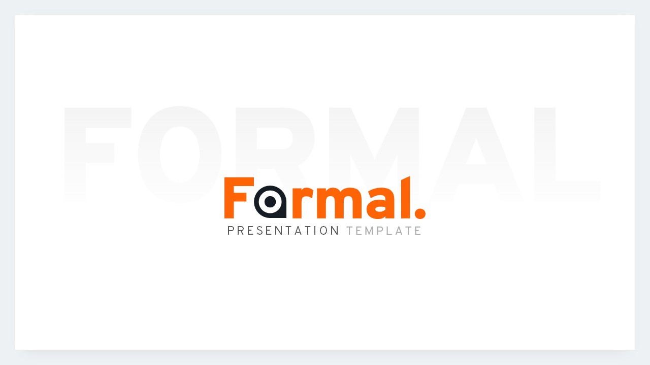 Formal Presentation Template, Presentation Templates | GraphicRiver