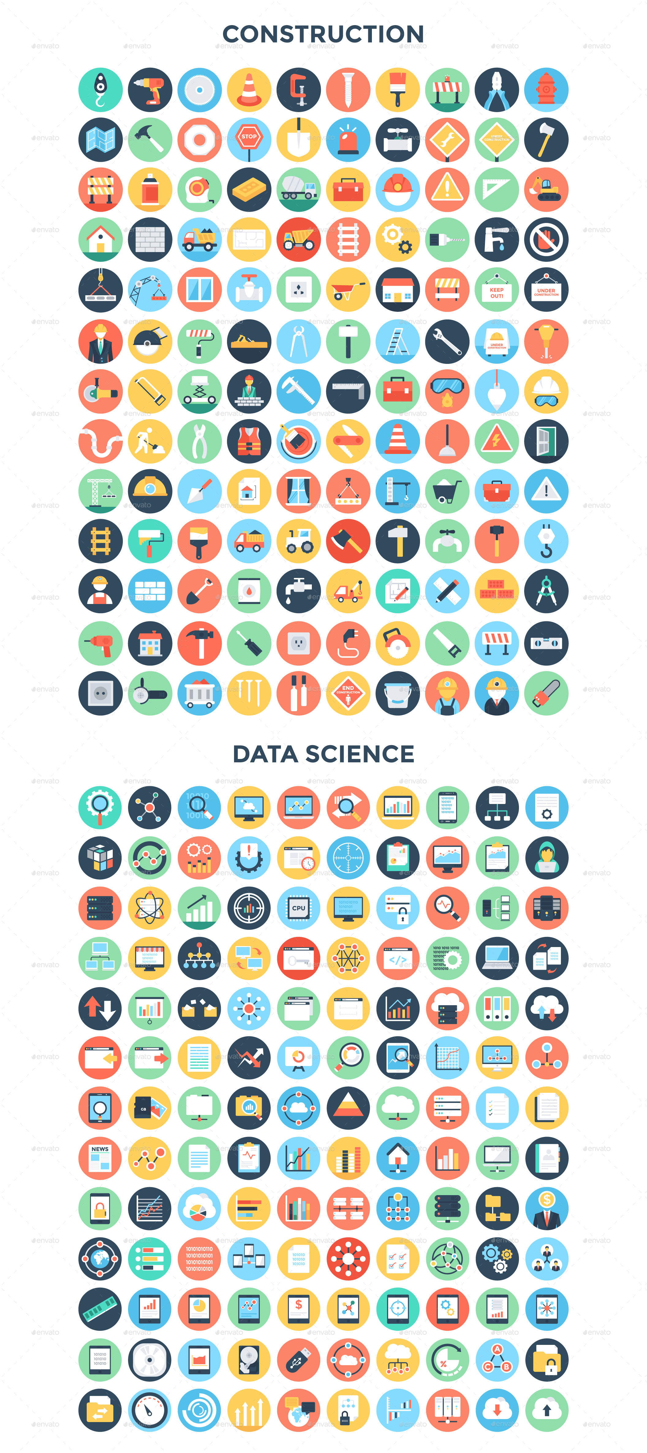 5700+ Flat Icons Pack, Icons | GraphicRiver