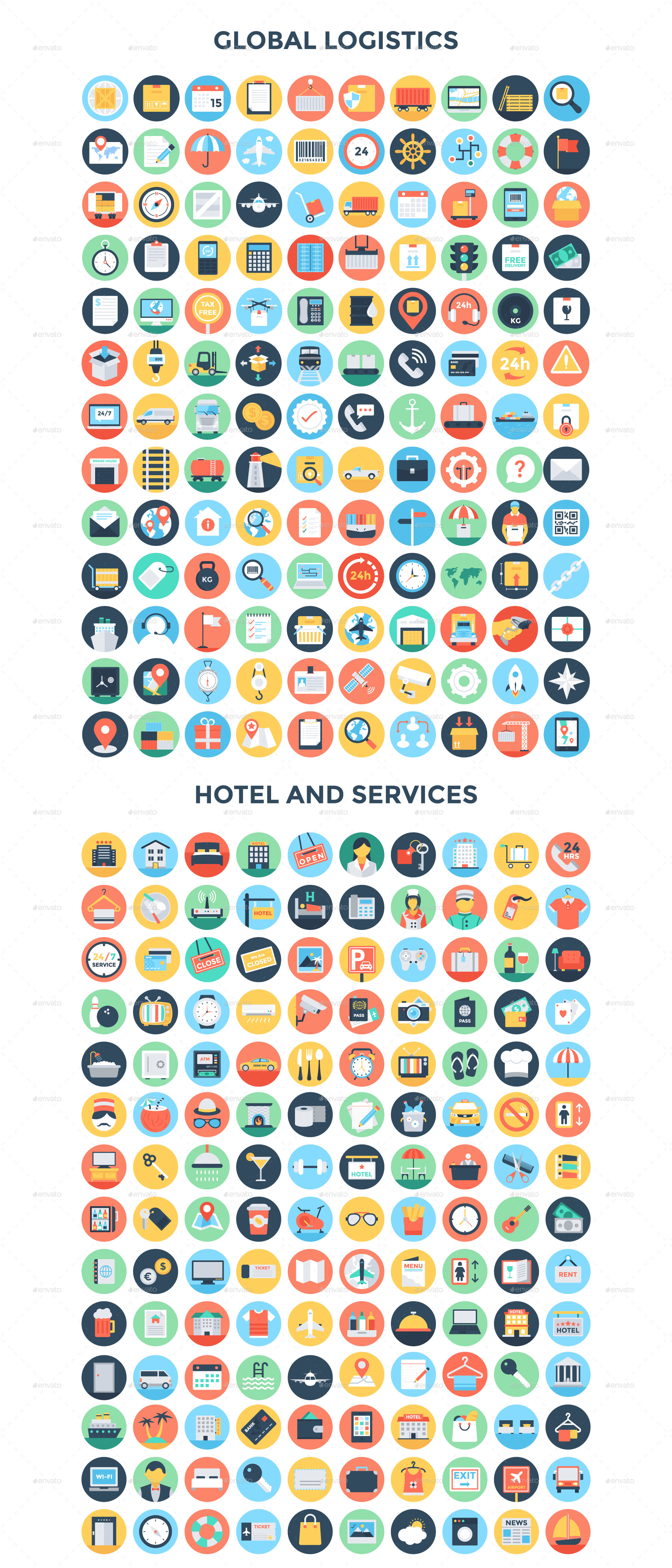 5700+ Flat Icons Pack, Icons | GraphicRiver