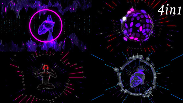 Neon Dream - VJ Loop Pack (4in1), Motion Graphics | VideoHive