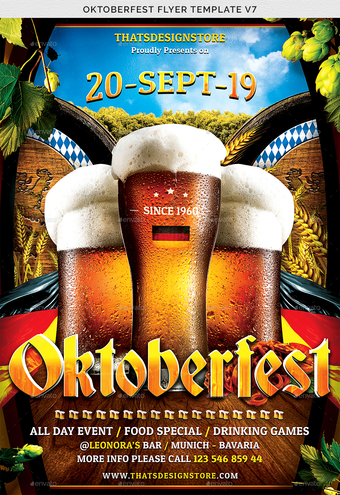 Oktoberfest Flyer Template V7 by lou606 | GraphicRiver