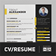CV/Resume Business Card Template, Print Templates | GraphicRiver