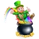 St Patricks Day Leprechaun Pot of Gold Rainbow by Krisdog | GraphicRiver