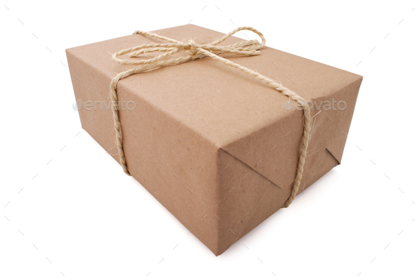 Brown parcel Stock Photo by sergeyskleznev | PhotoDune