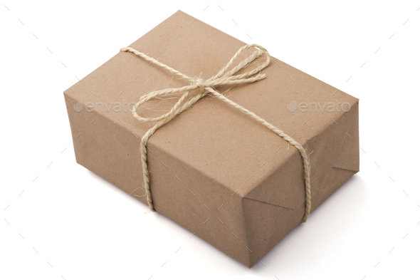 Brown parcel Stock Photo by sergeyskleznev | PhotoDune