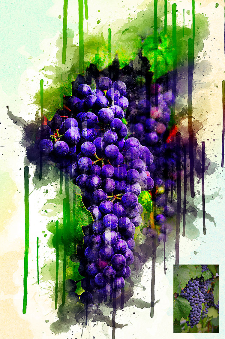 Dripping Ink Artist Painting Photoshop Action, Add-ons | GraphicRiver