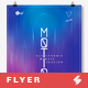 Motion - Minimal Party Flyer / Poster Template A3, Print Templates