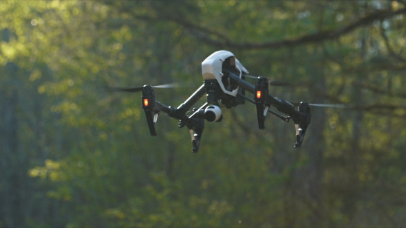 Quadcopter Drone Hovering Slowly, Stock Footage | VideoHive