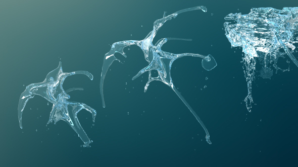 Water Strings Splash, Motion Graphics | VideoHive