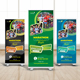 Color Run Roll Up Banner, Print Templates | GraphicRiver