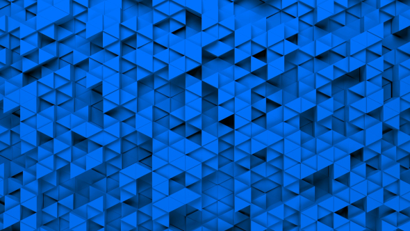 Blue Triangles Background Random Loop, Motion Graphics | VideoHive