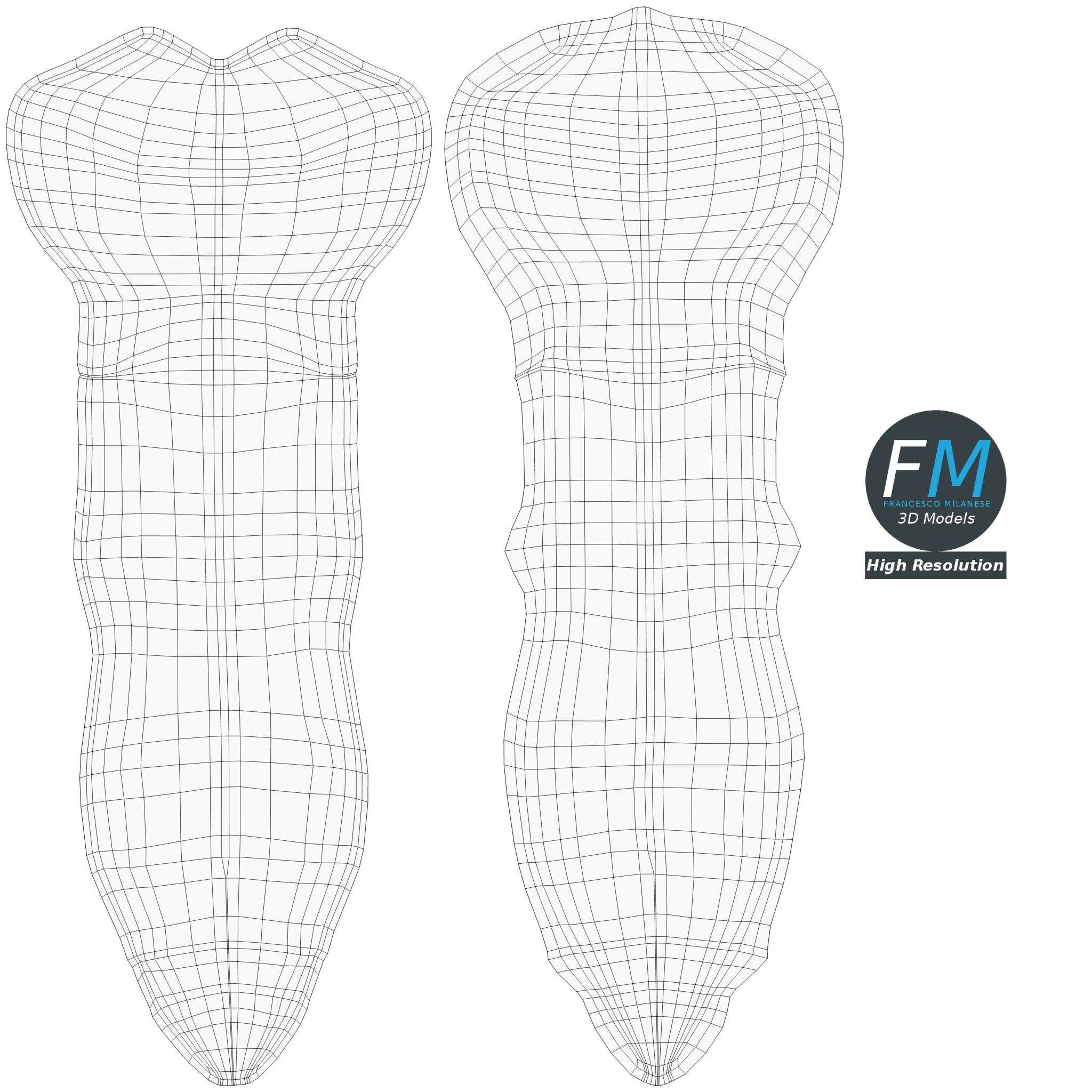 Anatomy - Human Spine Torso and Rib Cage by FrancescoMilanese | 3DOcean