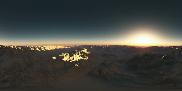 Aerial VR 360 Panorama of Mountains, Motion Graphics | VideoHive