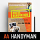 A4 Handyman Poster Template, Print Templates | GraphicRiver