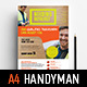 A4 Handyman Advertisement Template, Print Templates | GraphicRiver