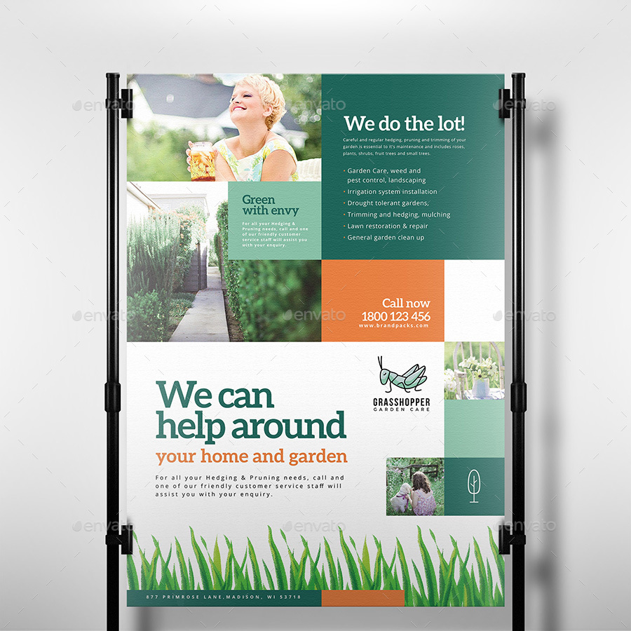 Gardening Poster Template, Print Templates | GraphicRiver