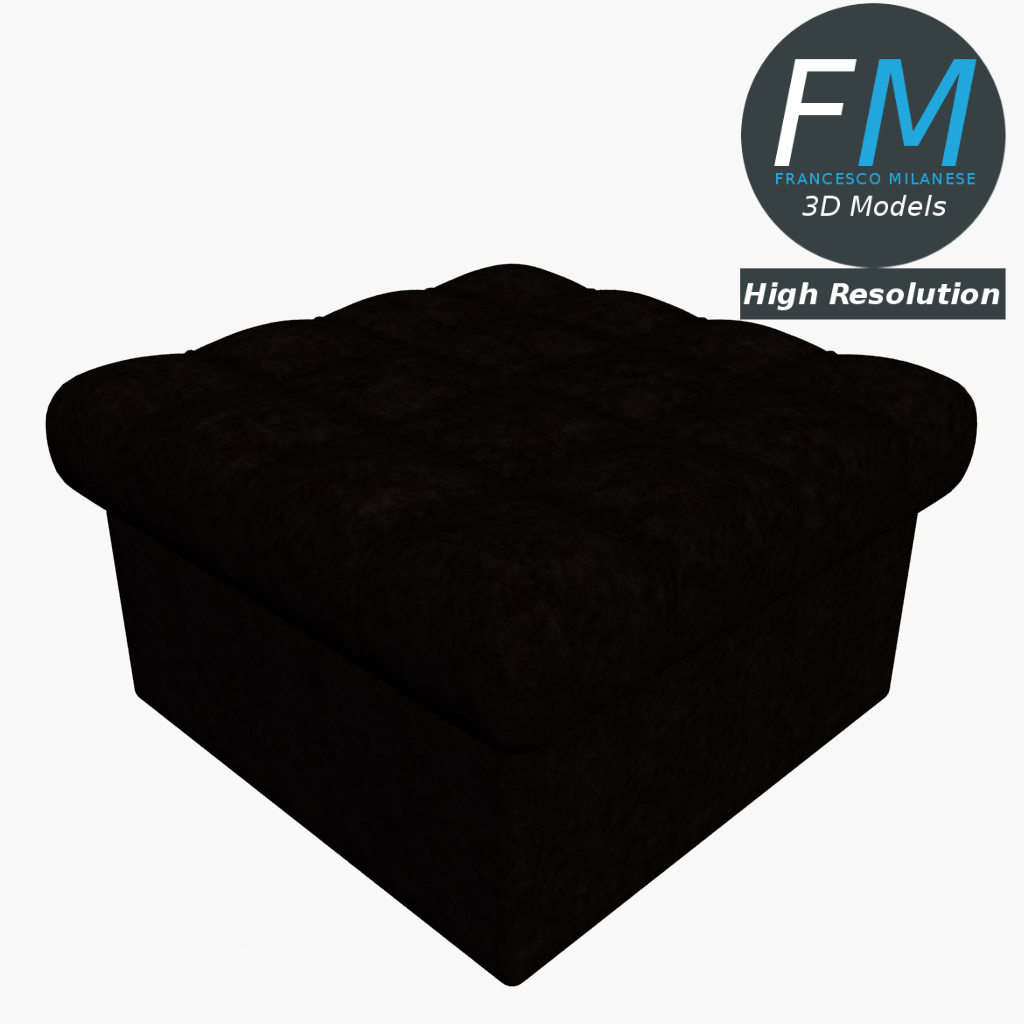 Leather Pouf Sofa by FrancescoMilanese85 | 3DOcean