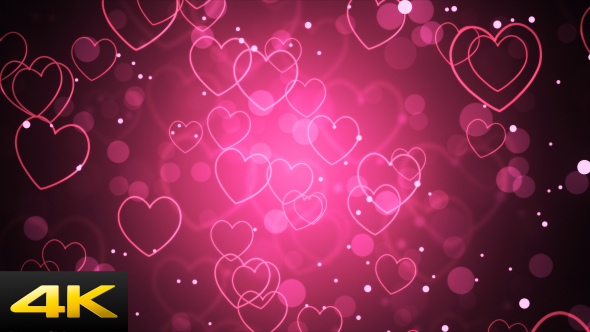 Falling Pink Hearts, Motion Graphics | VideoHive