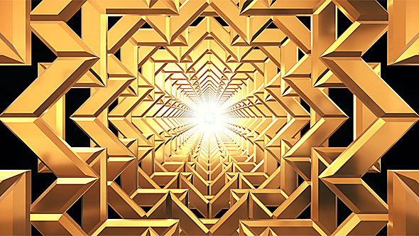 Abstract Gold Loop Background, Motion Graphics | VideoHive