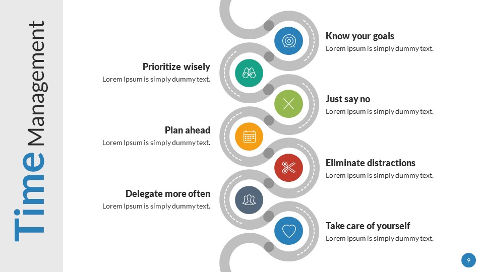 Time Management PowerPoint Presentation Template, Presentation Templates