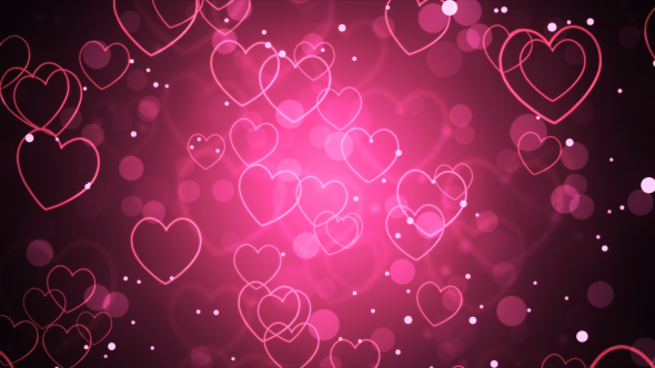 Falling Pink Hearts, Motion Graphics | VideoHive