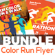 Color Run Event Flyers Bundle, Print Templates | GraphicRiver
